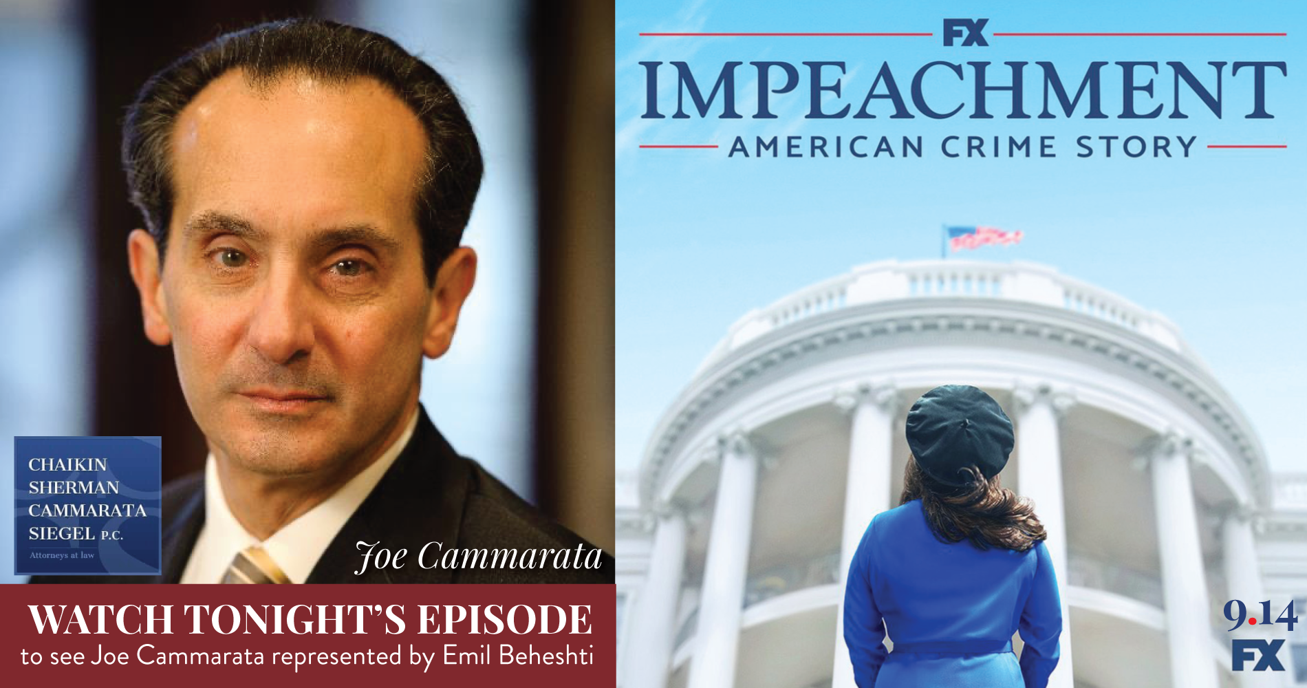 Partner Joseph Cammarata is Featured as a Character in FX Series